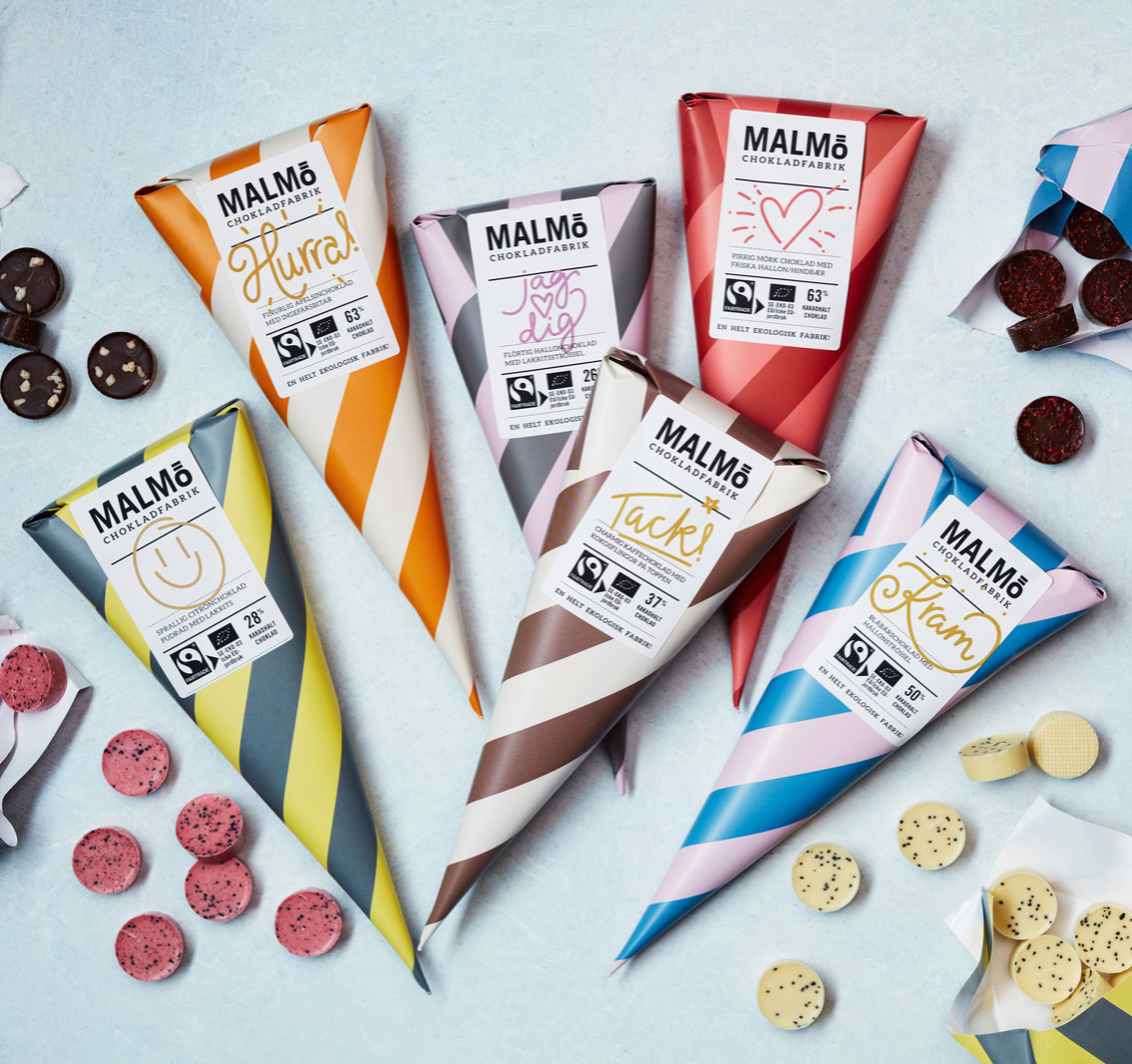 Lyxiga chokladstrutar – Perfekta presenter | Malmö Chokladfabrik